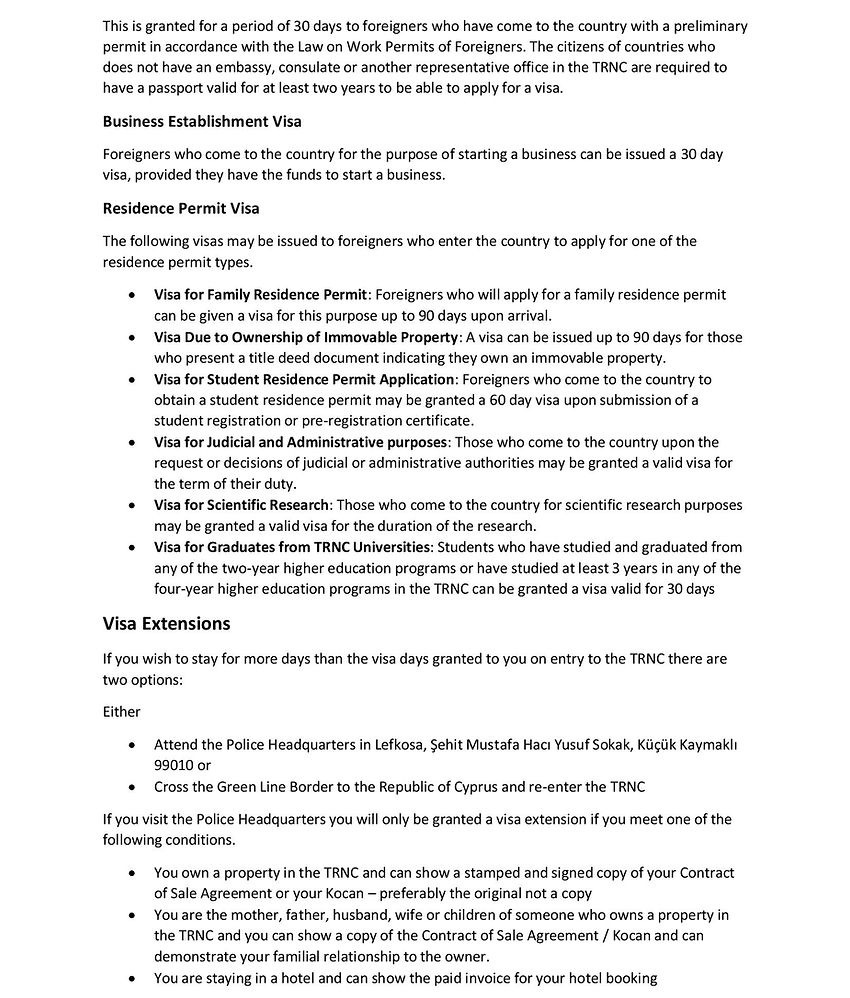 Visa Requirements InfoNorthCyprus visa-requirements-infonorthcyprus